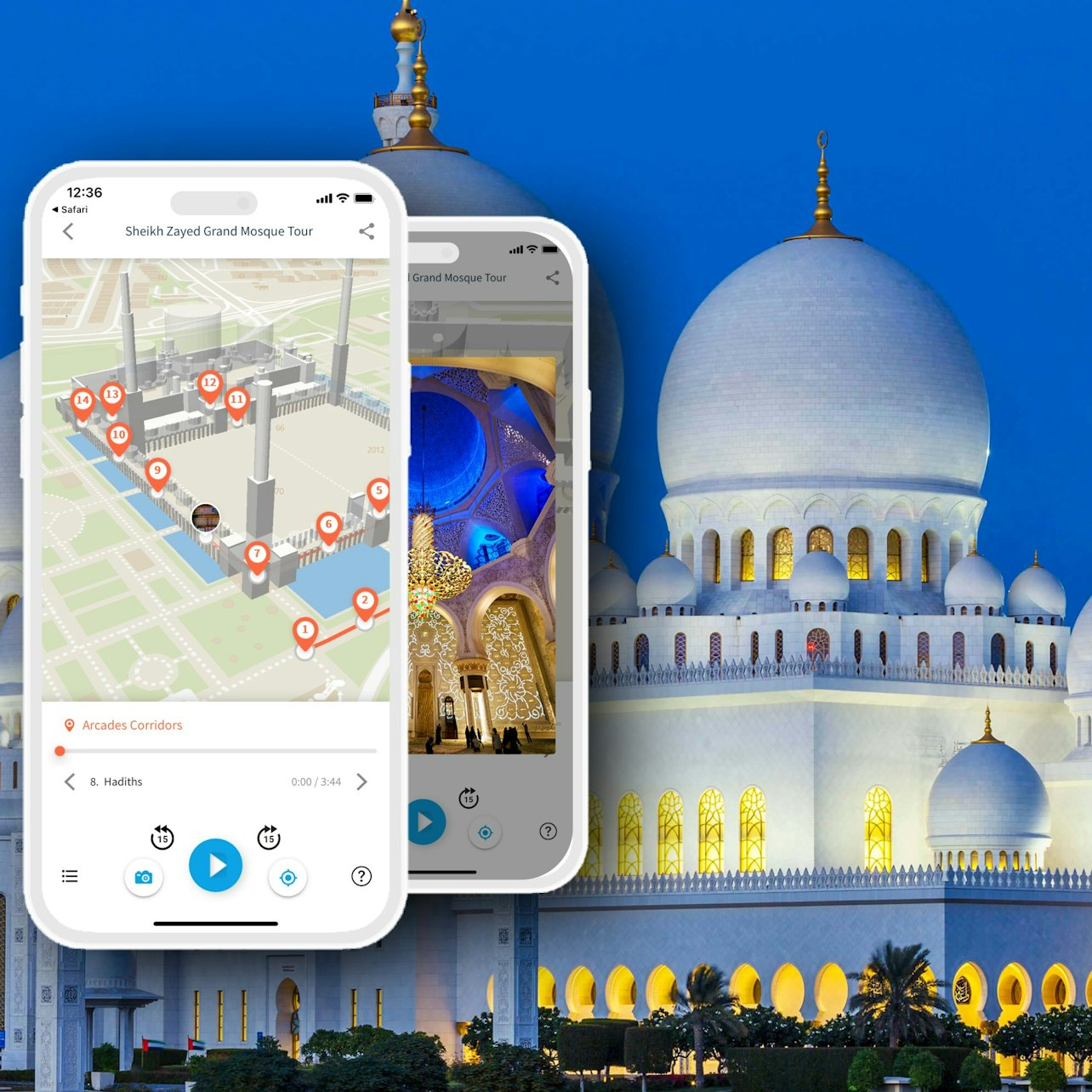 Audio Guide App to Sheikh Zayed Grand Mosque by TouringBee in Abu Dhabi ...
