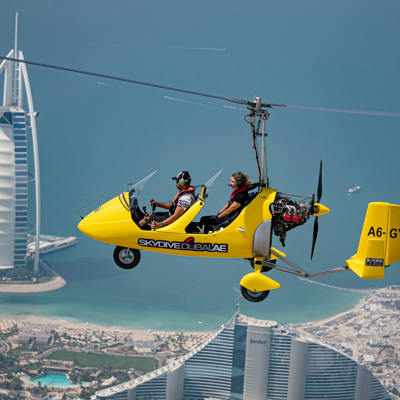 Gyrocopter Flight over The Palm with Photos & Video in Dubai | Pelago