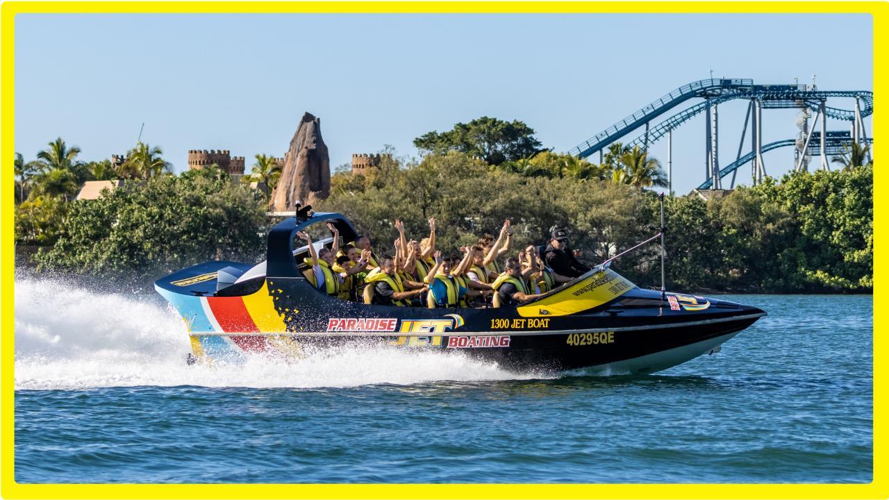 55 minute Gold Coast Jet Boat Adventure Ride with Free Transfers in ...