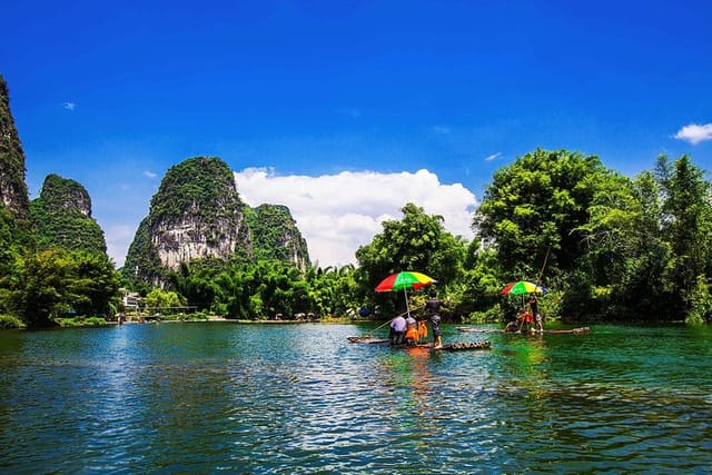 Yangshuo Day Tour: Big Banyan Tree, Moon Hill, West Street, Bamboo Raft ...