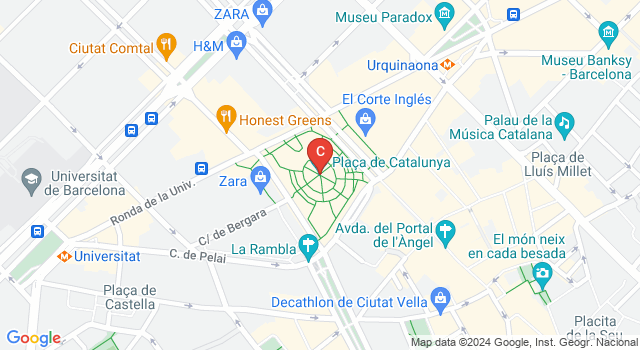 Barcelona city bus tour map foto - Explorandofrancia.com