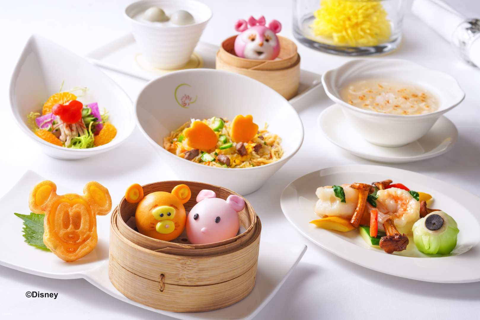 [Hong Kong Disneyland Hotel] Crystal Lotus Disney Friends Dim Sum Lunch ...