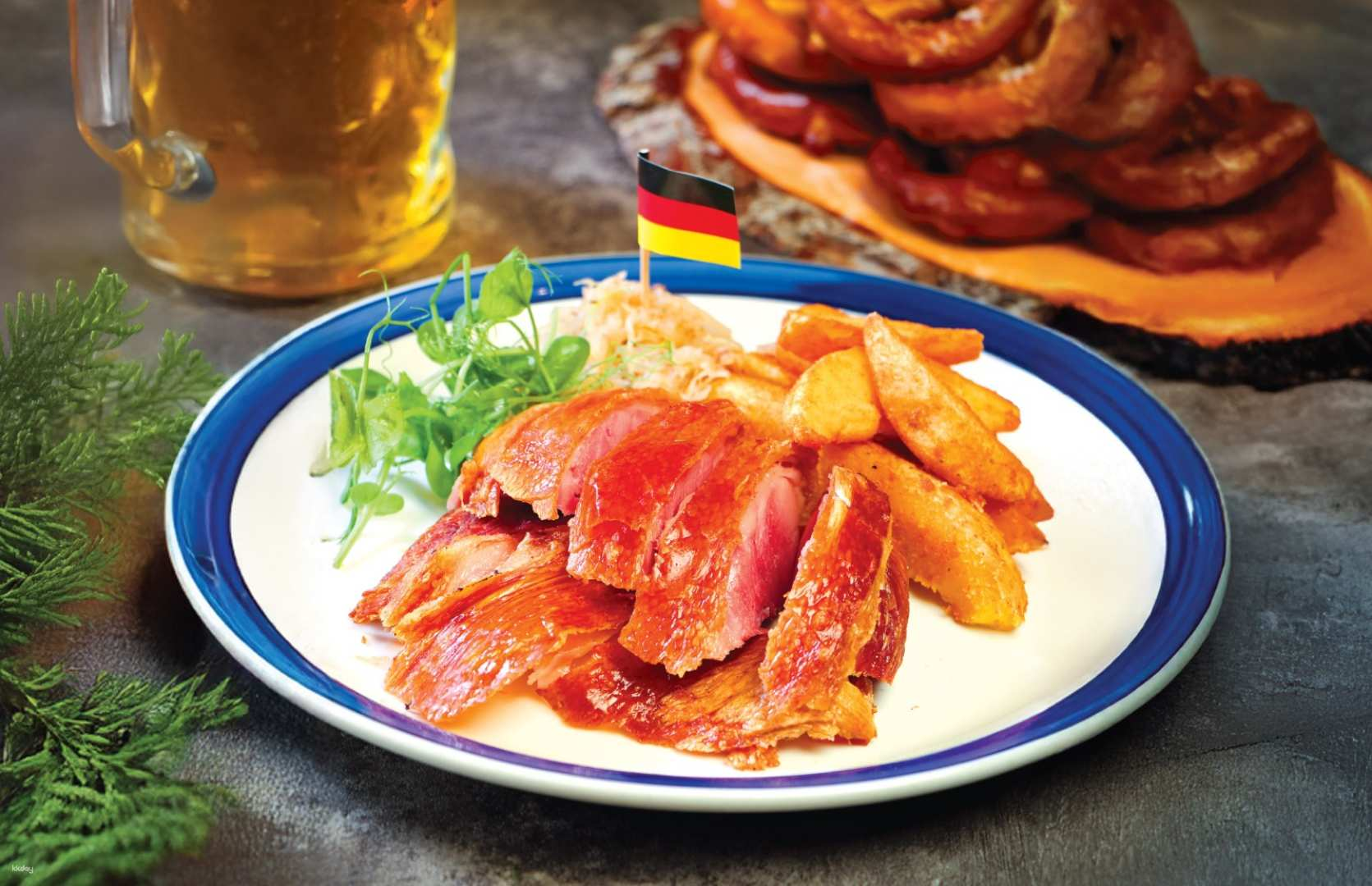 King Ludwig | 5-course spring feast for two | Signature roasted crispy ...