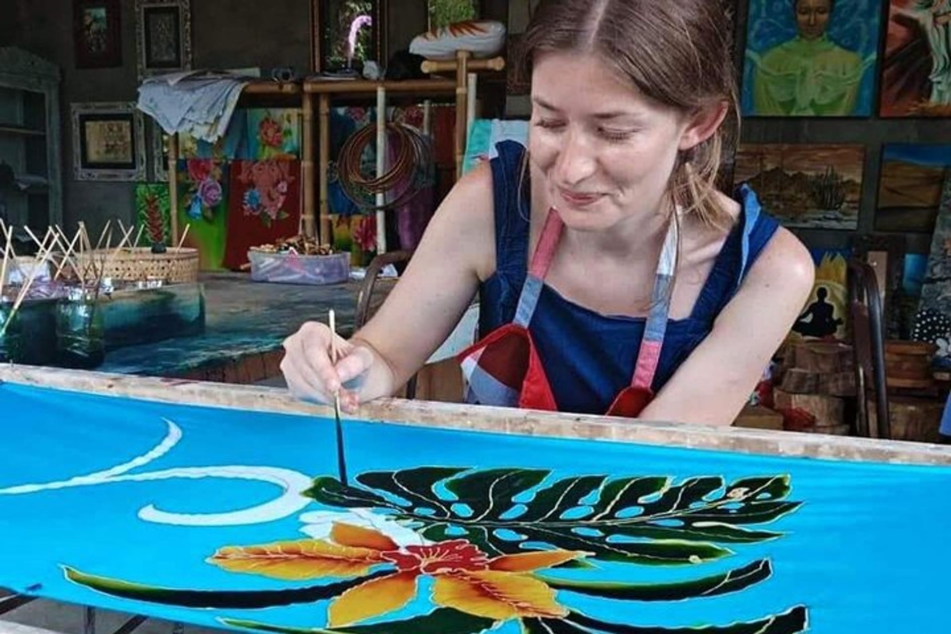 Indonesian Art Batik Painting Yesterday I Had An Opportunity To Try