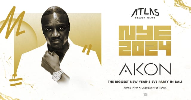 Iconic Akon for Atlas NYE 2024 in Bali | Pelago