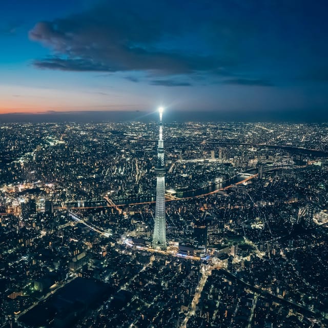 【33 Minute Helicopter Night Tour】 Enjoy Tokyo's Two Major Towers! in ...