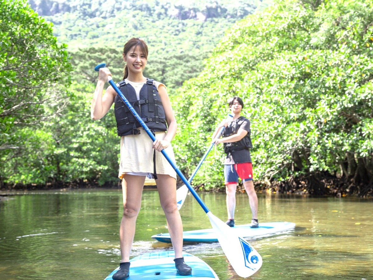 Mangrove SUP or Canoe & Yubu Island 1 day Tour【ADVENTURE PiPi Iriomote Island】 in Iriomote-jima ...