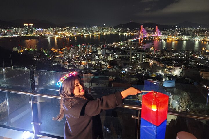 Visit Busan night market and enjoy the night view of Busan harbor in ...