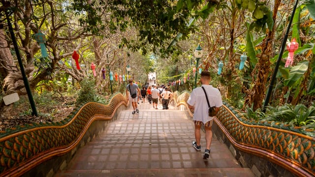 Chiang Mai Doi Suthep Temple & Waterfall Half-Day Tour on Songthaew in ...