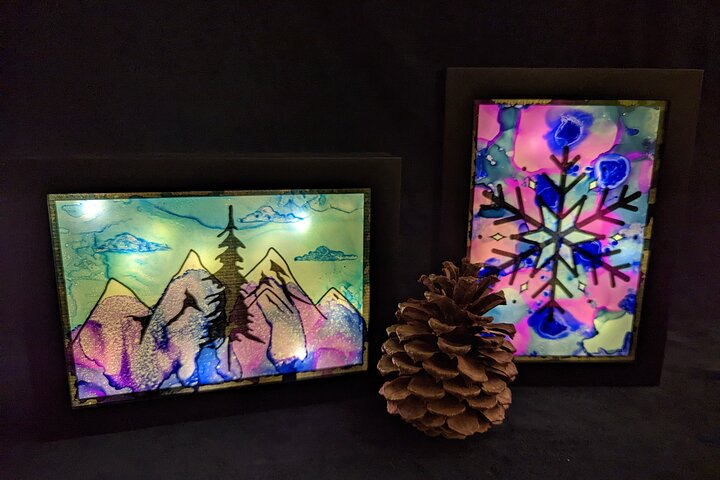 Alcohol Ink Light Boxes in Estes Park | Pelago