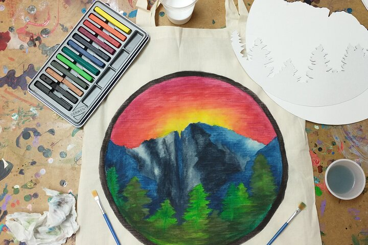 Colorado Inspired Inktense Painted Stocking or Tote Bag Class in Estes ...