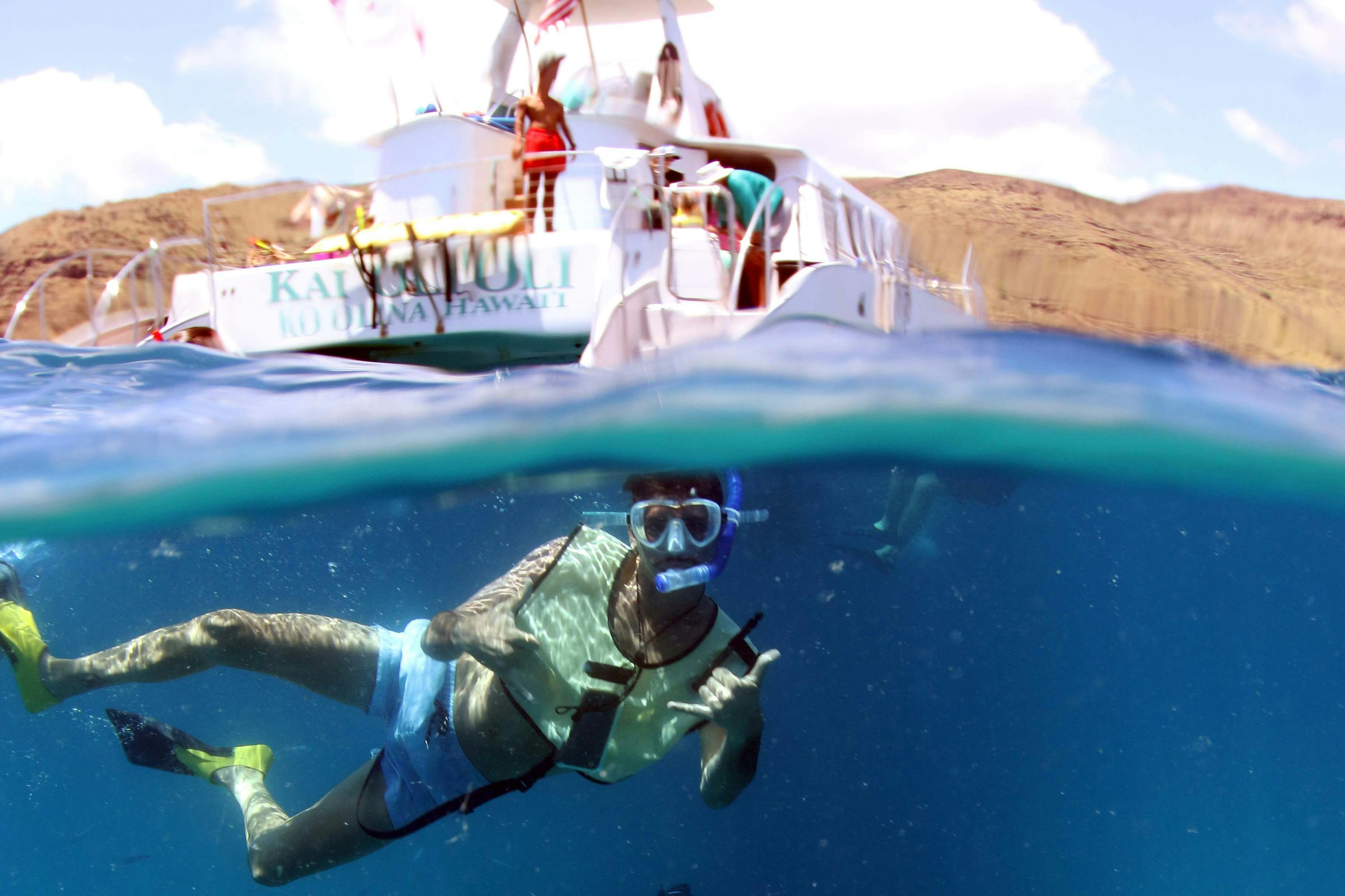 호놀룰루의 Oahu: Afternoon Dolphin Watch & Snorkel Cruise | Pelago